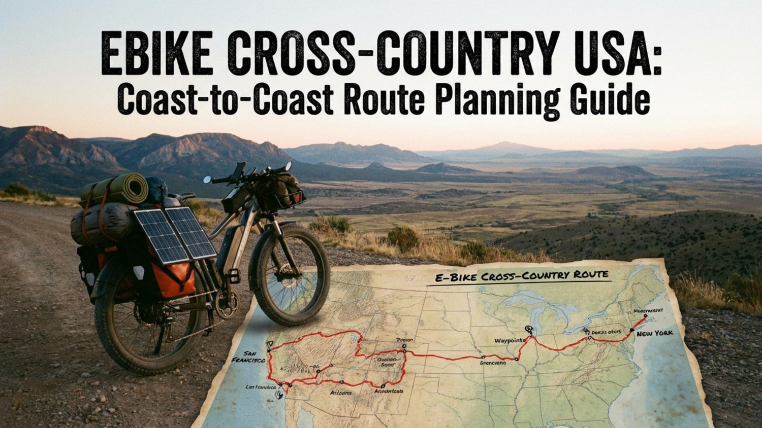 Ebike Cross-Country USA: Coast-to-Coast Route Planning Guide – BKRE-EBIKE REPAIR FACTORY