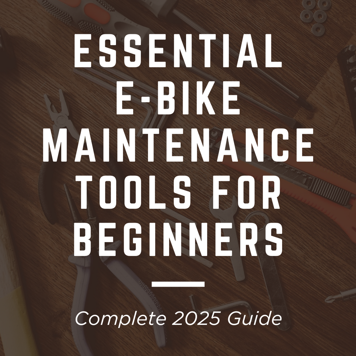 Essential E-Bike Maintenance Tools for Beginners – BKRE-EBIKE REPAIR ...